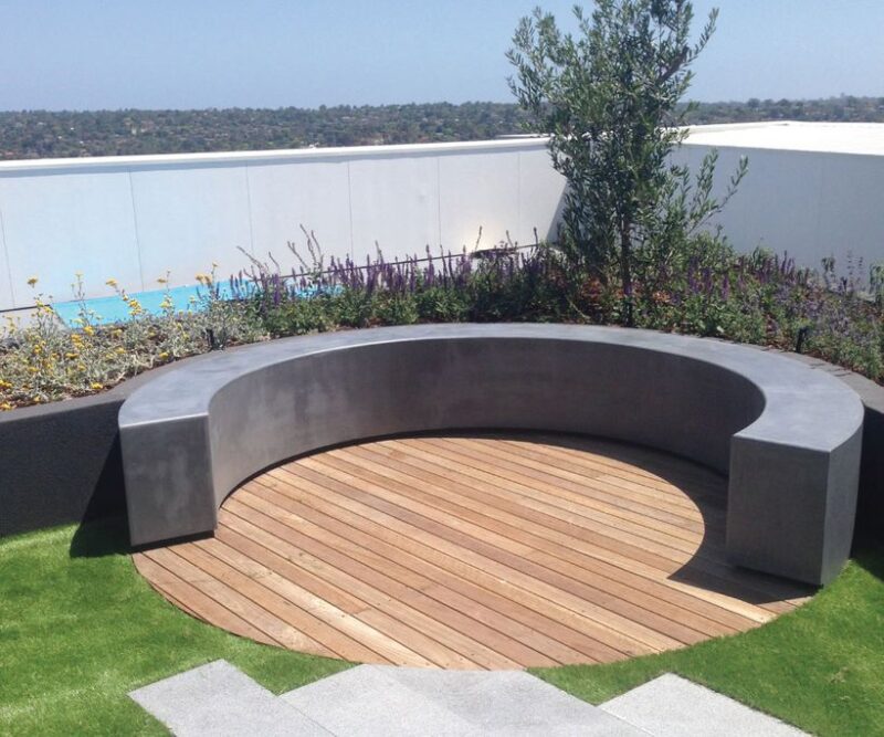 Custom Lightweight Concrete Seating | H2O Designs