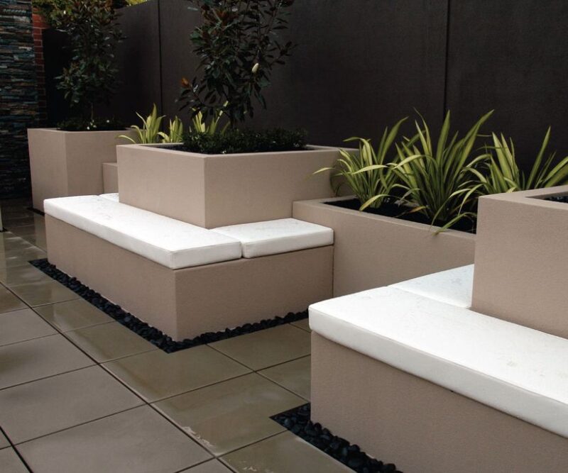 Custom Lightweight Concrete Seating | H2O Designs
