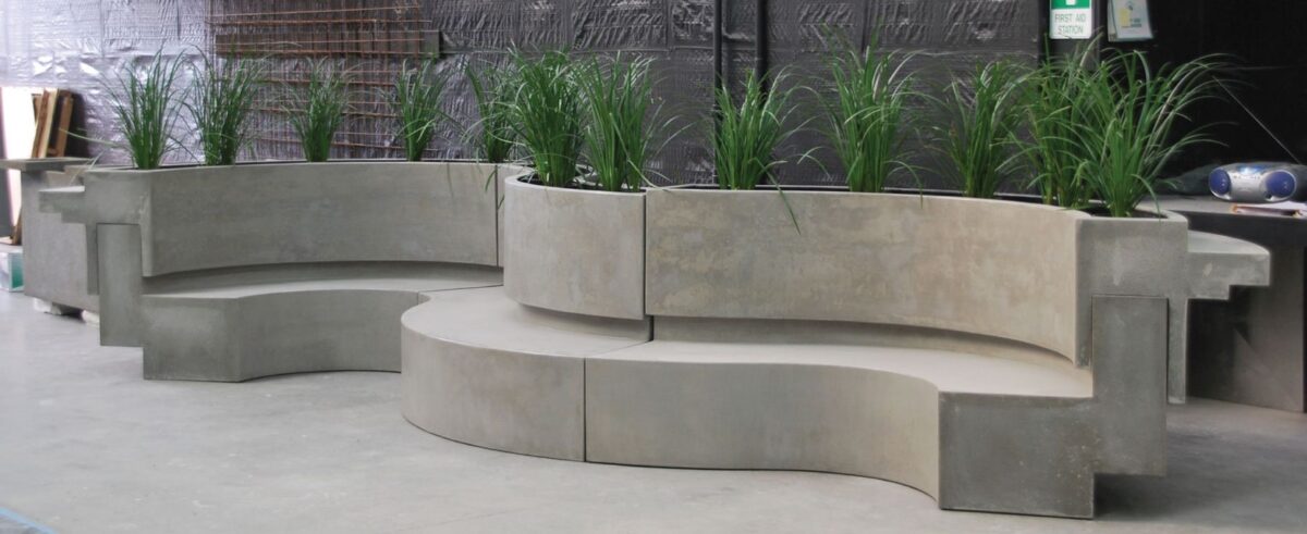 Custom Lightweight Concrete Seating | H2O Designs